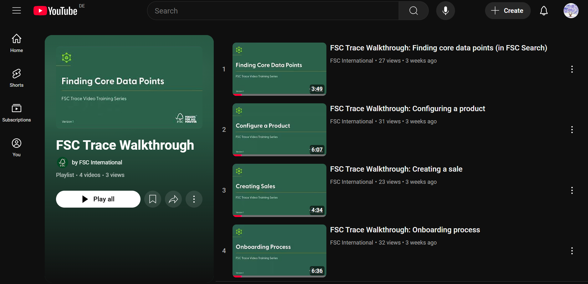 Getting started with FSC Trace | FSC Connect